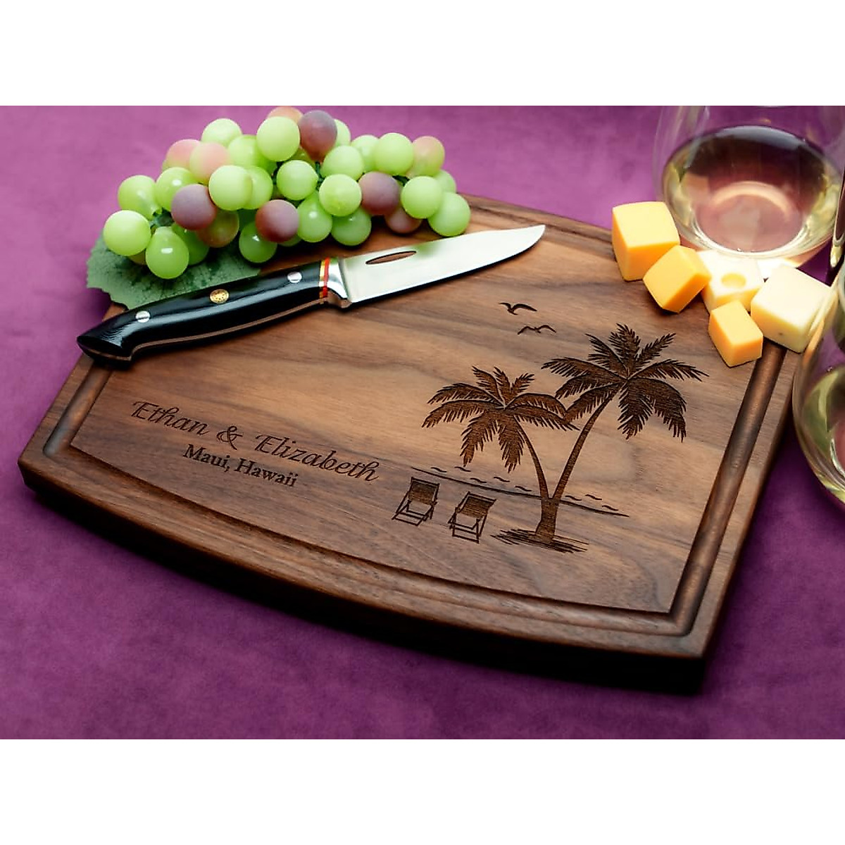 Straga Personalized Cutting Boards | Handmade Wood Engraved Charcuterie | Custom Fun Retirement Gift for Employees, Co-Workers or Friends