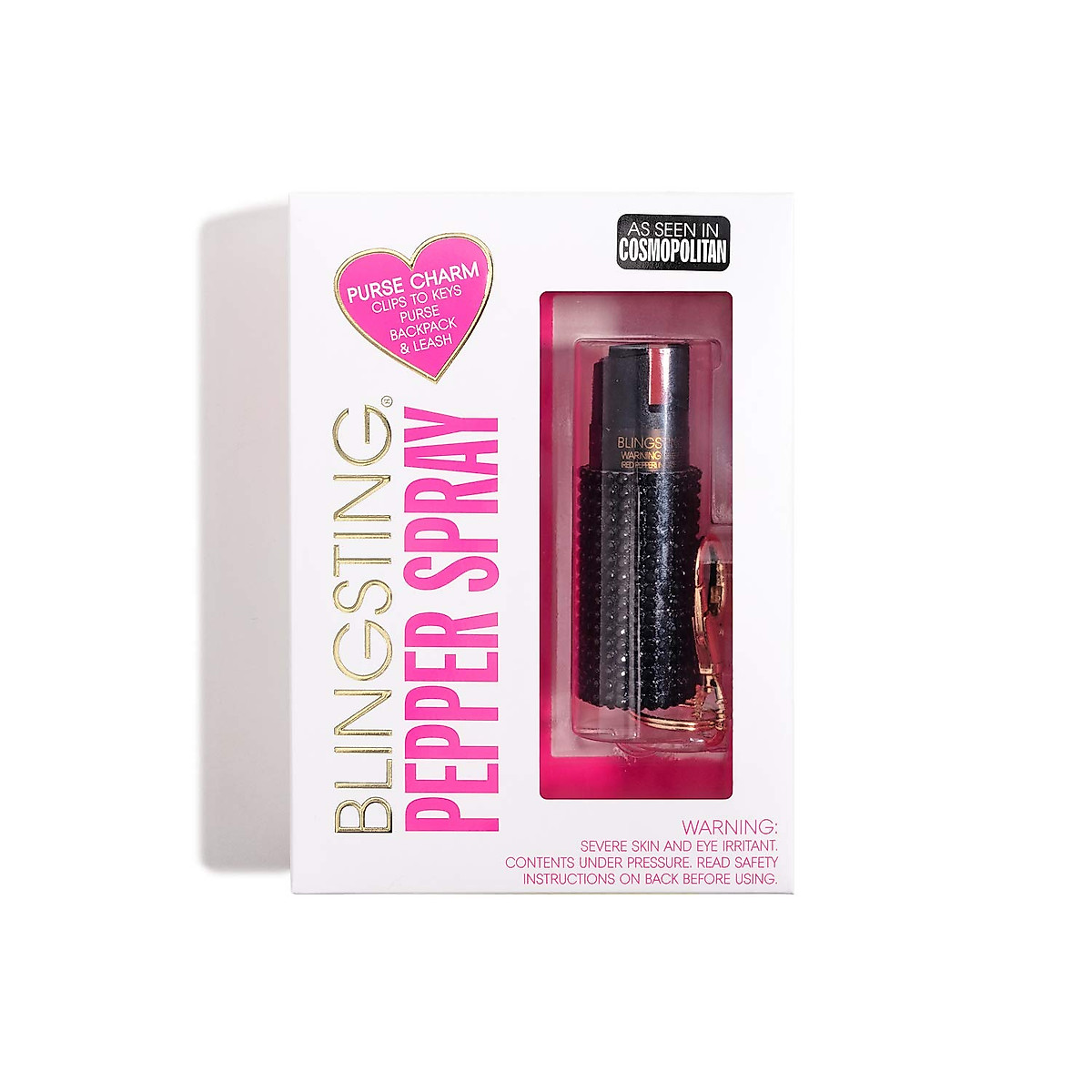 Pepper Spray Keychain for Women – Fashionable & Powerful, our 10% OC, No Gel Sprays Long Range and is Specifically Designed for Women, Safe, Accessible, Easy to Use, No Accidents, and Refillable