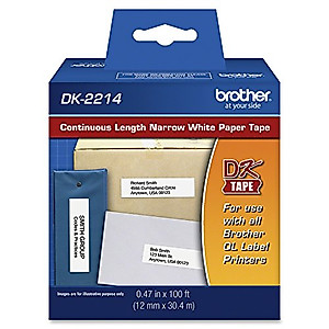 Brother, DK2214, Label Tape Cartridge, 100ftx0.47in