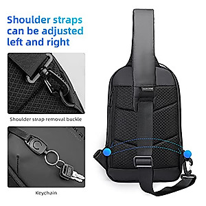 Sling Backpack Chest Bag With Usb Plug Fit 9.7inch Ipad Lightweight One Strap Backpack Casual Daypack For Hiking Walking Biking Travel Cycling