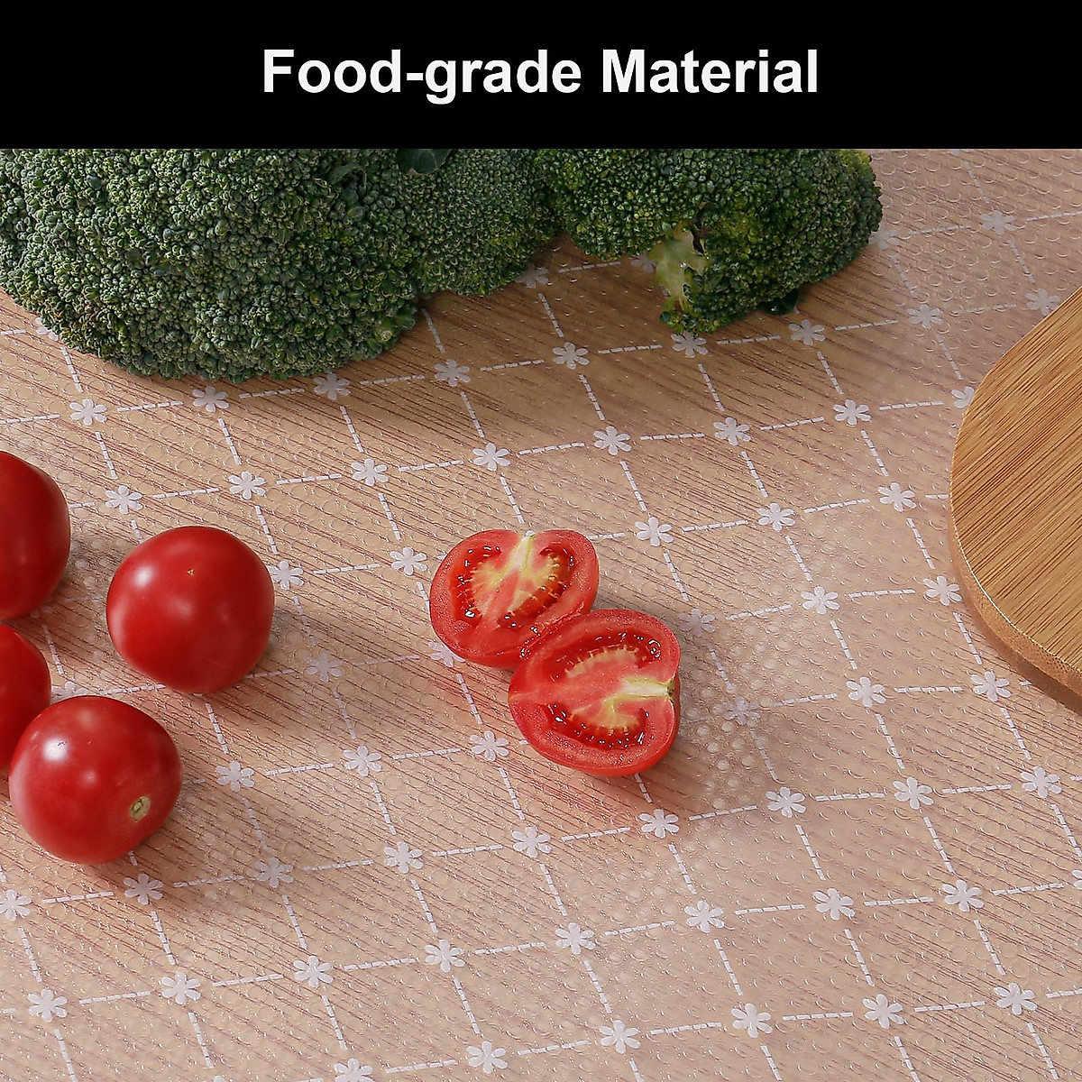 Cooyes Shelf Liner and Drawer Liner,EVA Non-Adhesive Non-Slip Washable Cabinet Liner Refrigerator Liners,for Cupboard,Kitchen,Bathroom,Table Place Mats,Desks Liner