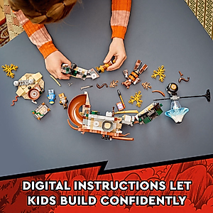 LEGO NINJAGO Ninja Training Center 71764 Building Kit Featuring NINJAGO Zane and Jay, a Snake Figure and a Spinning Toy; Construction Toys for Kids Aged 7+ (524 Pieces)