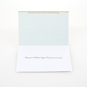 Hallmark Signature Birthday Card with Removable Dachshund Magnet (Dog in Sweater)