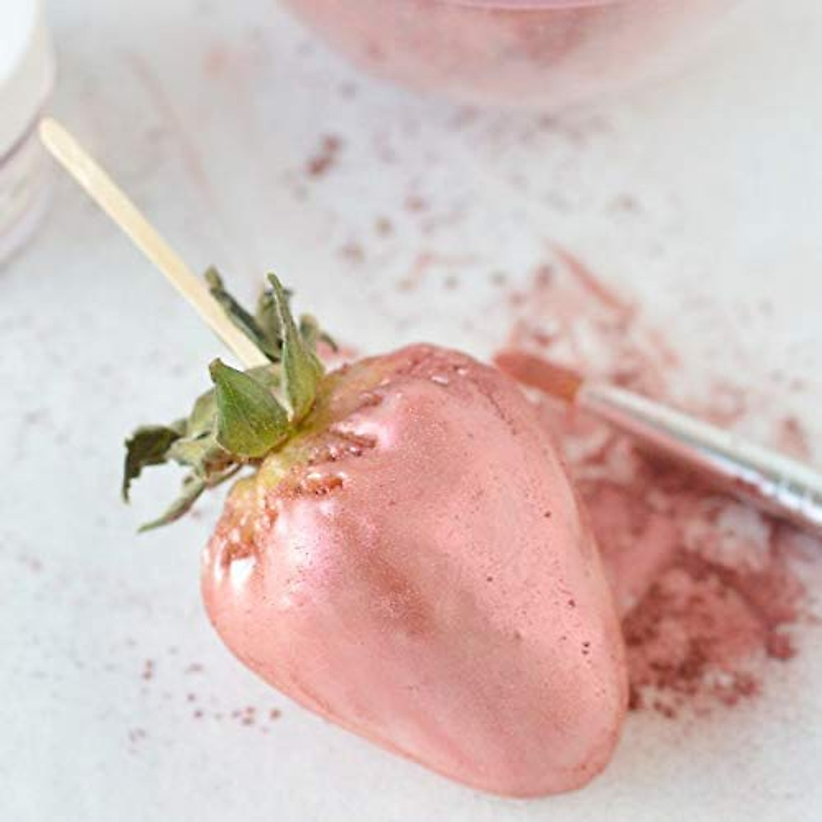 BAKELL Edible Luster Dust & Paint | Rose Gold LUSTER DUST Edible Powder | KOSHER Certified | Halal Certified Paint, Powder & Dust | 100% Edible & Food Grade| Cakes, Vegan Paint & Dust (Rose Gold)