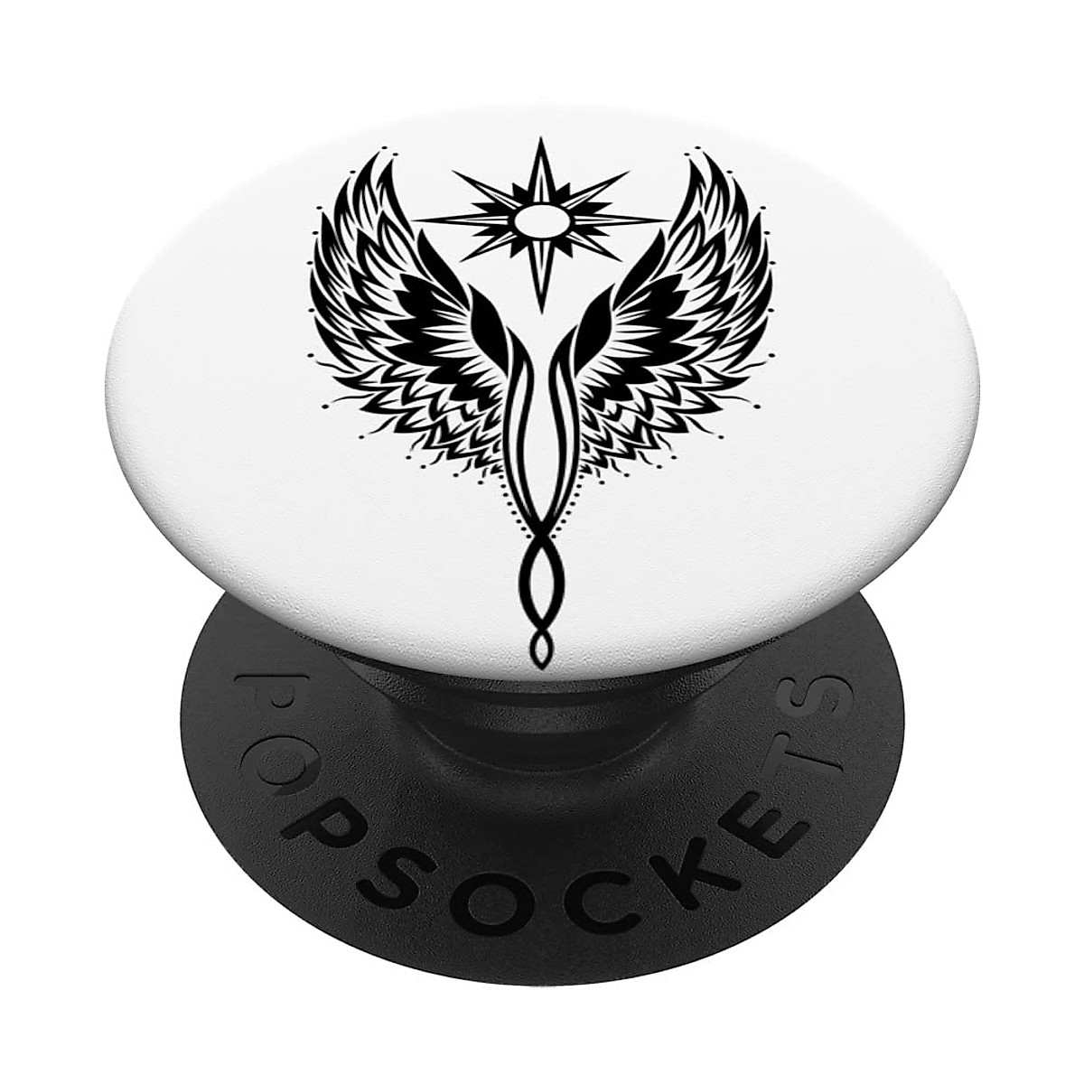 Angels Wings with Sun Guardian-Angel with Sun Rays PopSockets Swappable PopGrip