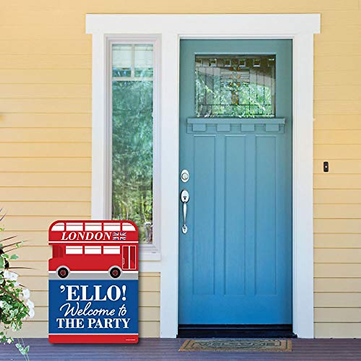 Big Dot of Happiness Cheerio, London - Party Decorations - British UK Party Welcome Yard Sign