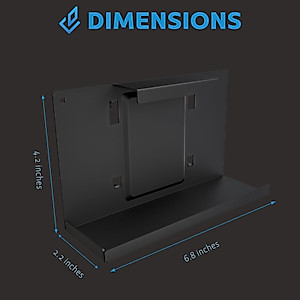 DEZCTOP D-Board Kit for Nintendo Switch Holder Accessories, Heavy Metal Support Black, Easy to Install, Quick-Mount for Bifrost Series Computer Desk Home Office Table Declutter Storage
