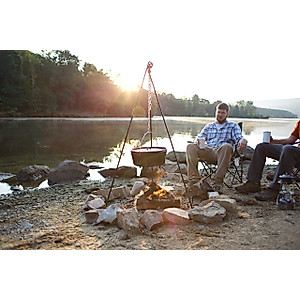 Lodge Tall Boy Tripod with Camp Dutch Oven Lid Lifter