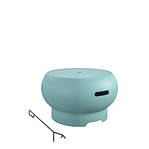 Novogratz Poolside Collection, Asher 27" Wood Burning Fire Pit with Grilling Surface, Dark Gray