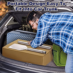 ARC WS121 48 Inch Stainless Steel Mixing Paddle with Threads Removable Handle Long Stir Paddle for Large Batch Cooking Crawfish Boil and Brewing Beer