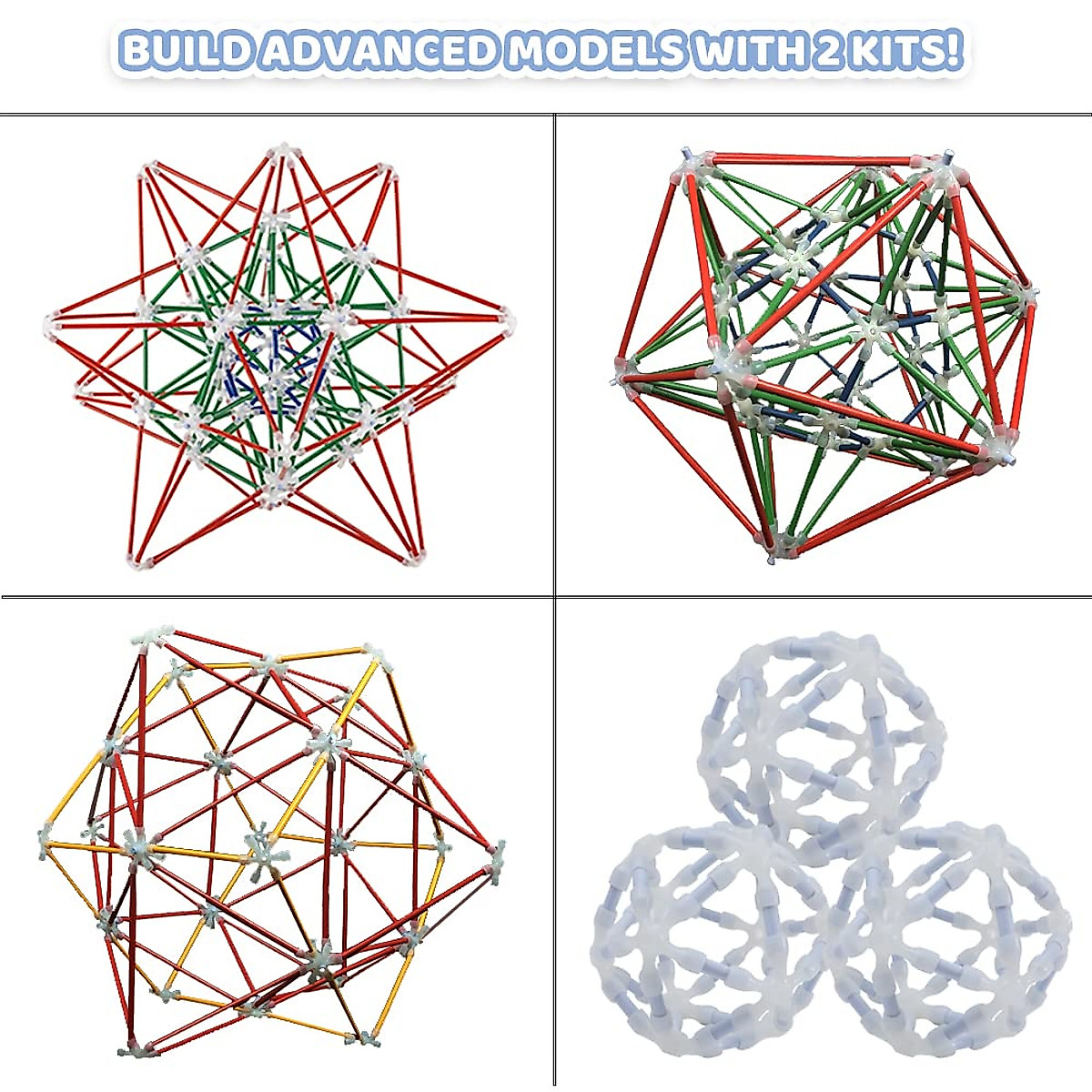 Hape Flexistix Leonardo’s Elements Construction Toy, STEM Toys, Building Toy Set, Educational Toy Set
