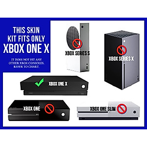 Pink Chrome Mirror - Vinyl Decal Mod Skin Kit by System Skins - Compatible with Microsoft Xbox One X (XB1X)