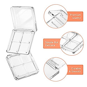 Beaupretty 2PCS Empty Lipstick Palette Diy Eyeshadow Powder Blush Lipstick Palette Empty Highlighters Container for Women