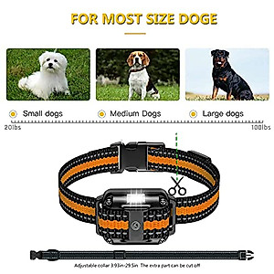 Heaflex Dog Shock Collar with Remote, Dog Training Electric Collar, Waterproof Rechargeable, 1640ft Dog Shock Collar with LED Light, Beep, Vibration, Shock for Medium/Large 3 Electronic Collars Dogs