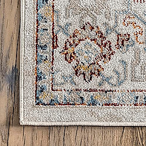 nuLOOM Cady Machine Washable Transitional Area Rug, 5x8, Beige