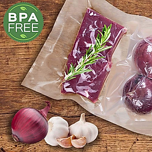 MakMeFre 100 Gallon Size 11x16Inch Vacuum Freezer Sealer Bags for Food, BPA Free, Heavy Duty Commercial Grade, Sous Vide Vaccume Safe,Vaccume Seal Pre-Cut Bag