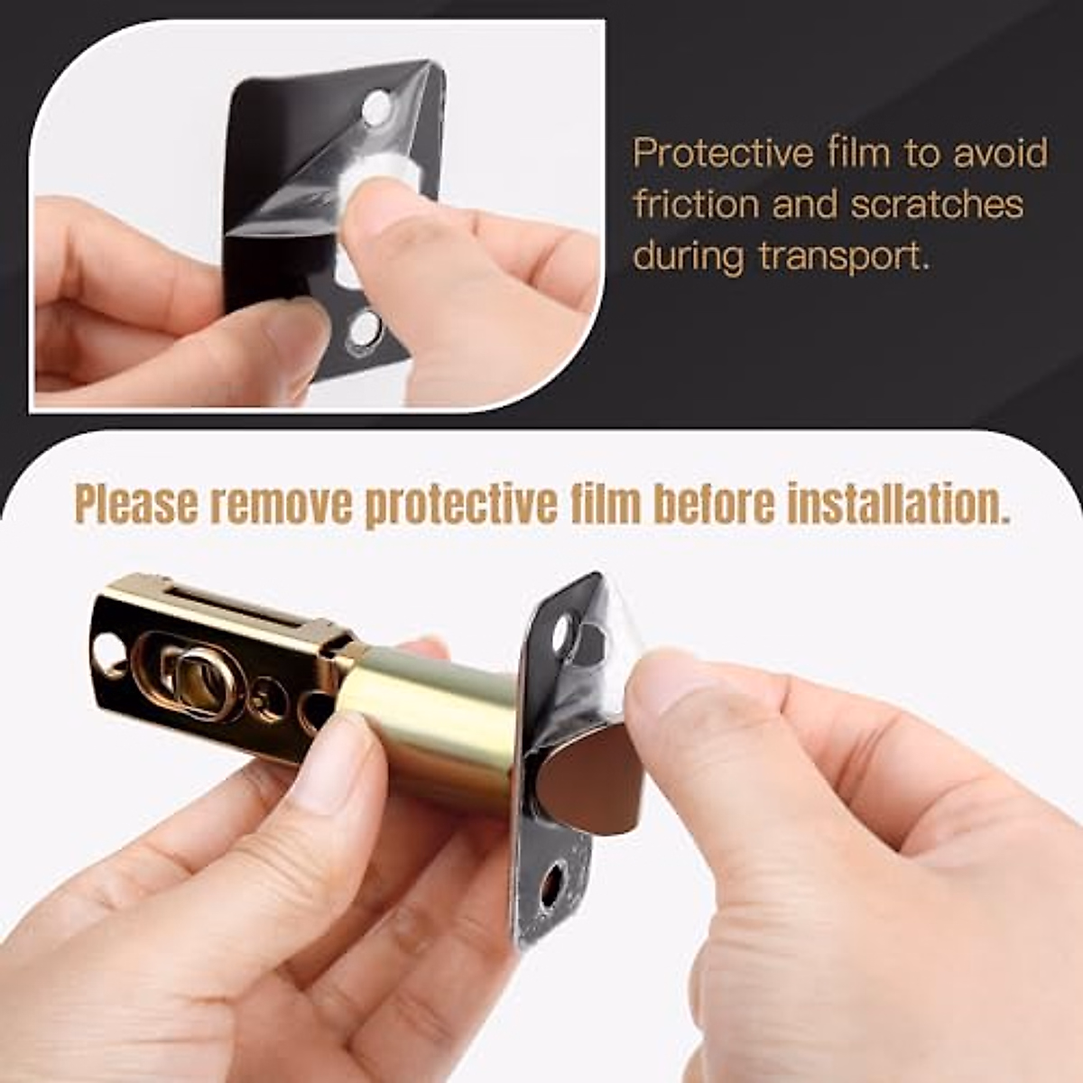 Gaurqiah Oil Rubbed Bronze Privacy Door Handle, Heavy Duty Door Lever,Reversible Square Door Lever for Bathroom,1 Pack（2.2lbs）