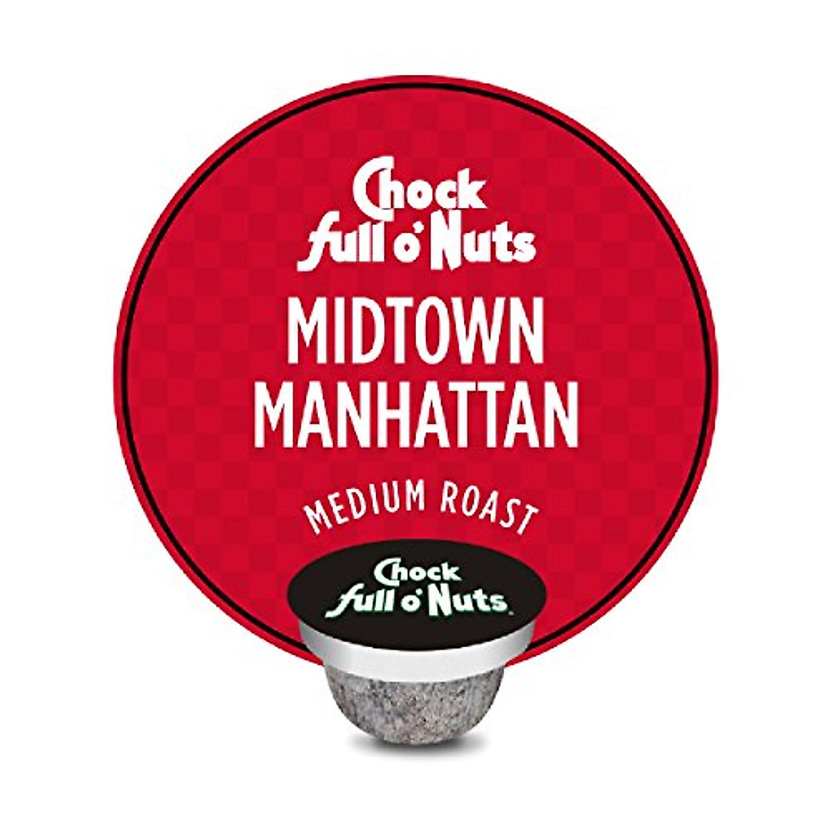 Chock Full o’Nuts Midtown Manhattan Roast, Medium Roast K-Cups – Compatible with Keurig Pods K-Cup Brewers (1 Pack of 18 Single-Serve Cups)