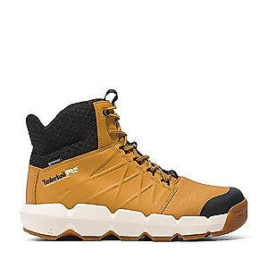 Timberland PRO Men's Morphix 6 Inch Composite Safety Toe Waterproof Industrial Casual Sneaker Boot, Wheat, 14