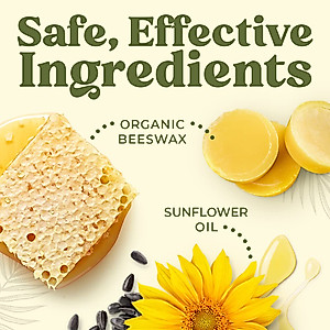 USDA Organic Lip Balm 4-Pack by Earth's Daughter- Eucalyptus Mint Flavor, Beeswax, Coconut Oil, Vitamin E - Best Lip Repair Chapstick for Dry Cracked Lips.