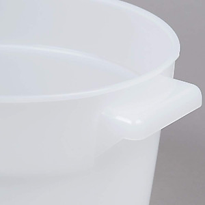 Cambro Round 2 Quart Poly White, red (RFS2148)