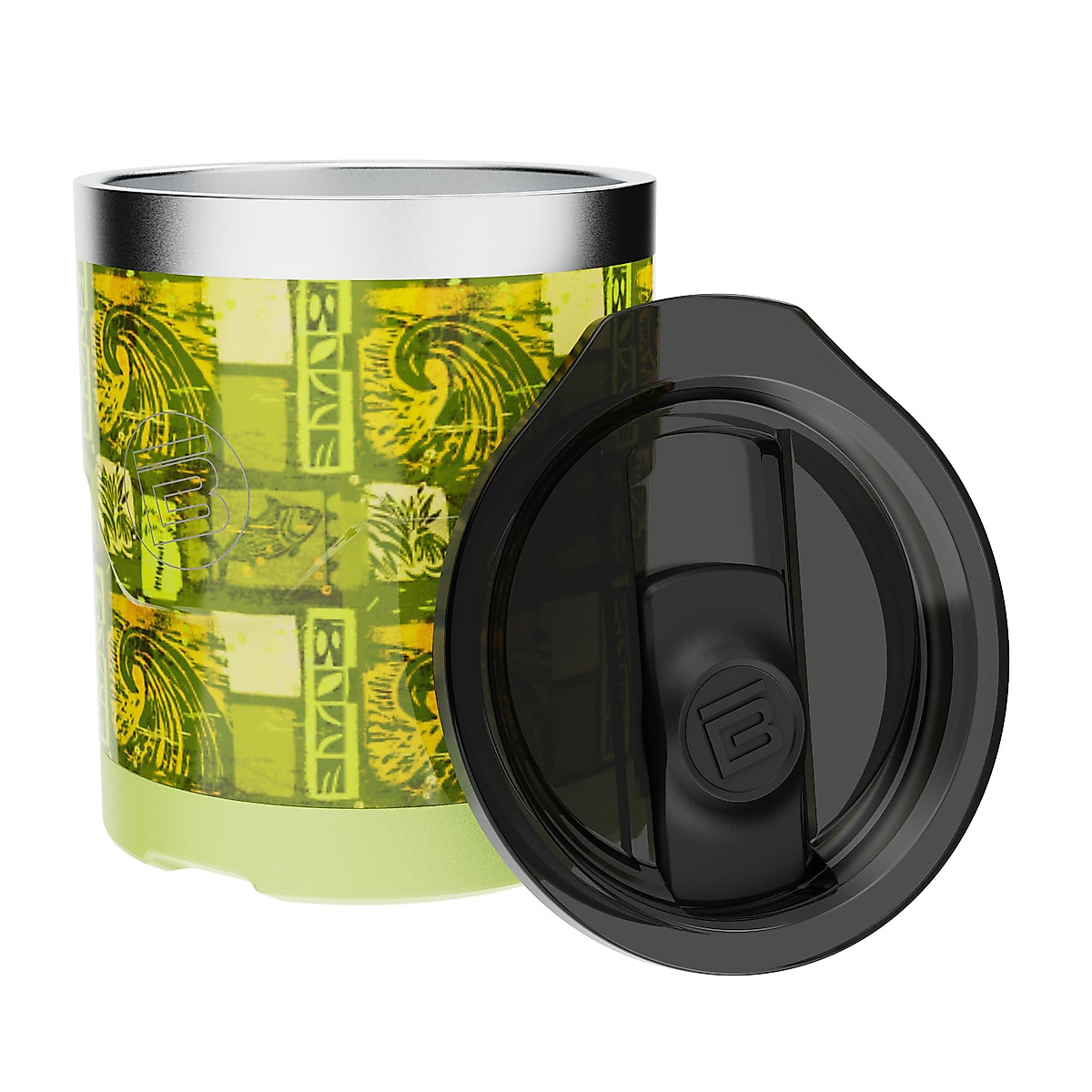 BOTE MagnePod Drinkware MAGNETumbler Lowball Tumbler with Lid Drink Cooler 12 oz Size Keeps Beer Soda Water Cold Insulated attach Magnetically to Compatible SUPs Kayaks Floats 12 oz Multiple Colors