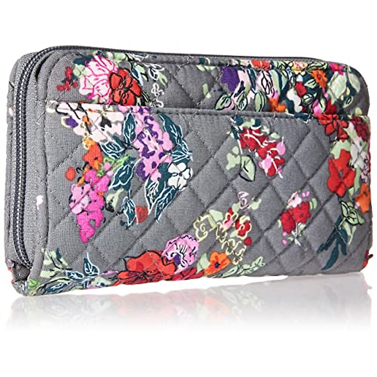 Vera Bradley Women's Cotton Accordion Wristlet With RFID Protection, Hope Blooms - Recycled Cotton, One Size