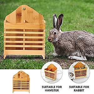 Mipcase Rabbit Hay Feeder, hay Food Manger Bunny hay Feeder Chinchilla hay Feeder Guinea Pig Hay