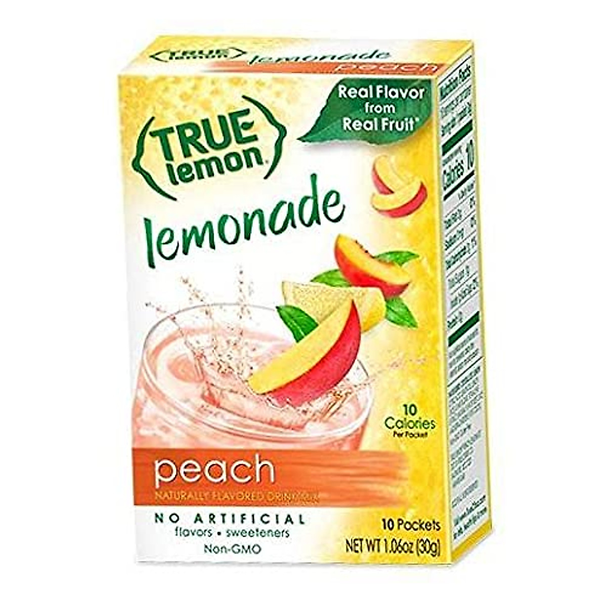 True Lemon Assorted Beverage Pack: (5boxes 10ct each) with 5 FREE BONUS Sticks of Lemonade! True Lemon Original True Peach Lemonade, True Black Cherry Limeade, True Mango Orange and True Raspberry Assorted True Lemonade Drink Mixes.