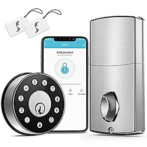 Sifely Smart Lock, Smart Lock Front Door, Keyless Entry Door Lock, Smart Deadbolt, Smart Door Lock, Deadbolt Lock, Digital Door Lock, Keypad Deadbolt Lock, Smart Lock Deadbolt (Fob Supported)
