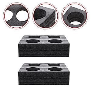 Cabilock 2Pcs Cola Milk Tea Cup Saucer Cup Carrier Door Dash Supplies Coffee Carrier Trays Takeout Coffee Cup Holder Beverage Carrier Trays Drink Pearl Cotton Four Holes Tea Milk