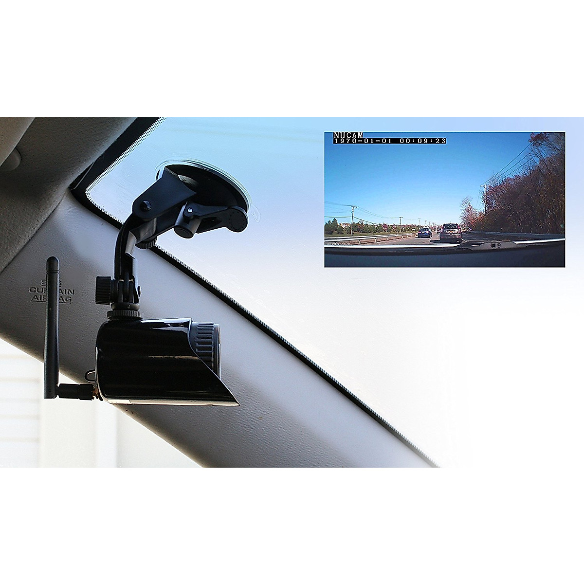 NUCAM 32GB Wireless Portable Magnetic Base Battery Powered RV/Trailer/Truck Hitch Backup Camera NuCam WR Surveillance IP Camera w. 1/4"-20 UNC Hole, Motion Detection Recording Night Vision