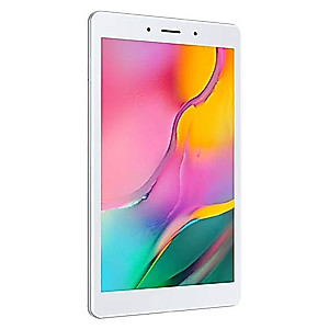 Samsung Galaxy Tab A 8.0" (2019, WiFi + 4G LTE) 32GB, 5100mAh Battery, 4G LTE Tablet GSM Unlocked SM-T295, International Model (32GB + 64GB SD Bundle, Silver) (Renewed)