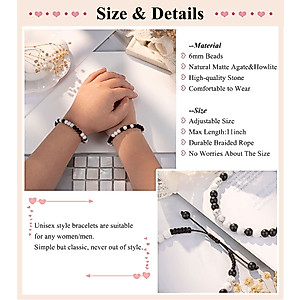 UNGENT THEM Matching Couples Bracelets Morse Code Boyfriend Girlfriend Long Distance Relationship Christmas I Love You Valentines Day Gifts for Him Her Boyfriend Girlfriend Women Men