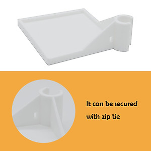 EQUIJUANCE 2pcs Grow Tent Corner Shelf Adjustable Wall Mounted Shelves Tent Pole Shelf Versatile GrowTent Accessories,16 mm Grow Tent Accessories Set of 2, White (2)