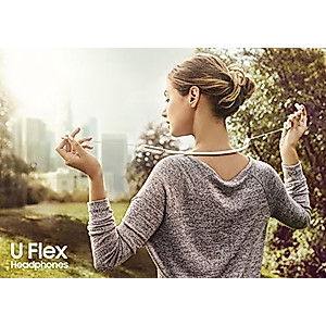 Samsung U Flex Bluetooth Wireless In-ear Flexible Headphones with Microphone (US Version with Warranty), White - EO-BG950CWEGUS