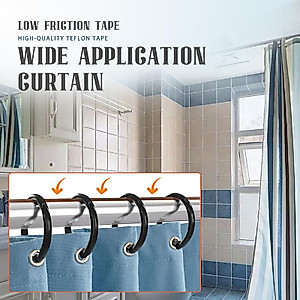 MEBMIK 1 Roll 1 Inch x 33 Feet Low Friction Tape,Drawer Slide Tape,Drawer Glide Tape,Squeak Resistant Tape,Abrasion Resistance Tape,Surface Protection Tape for Drawer,Cabinet,Curtain,Furniture,White