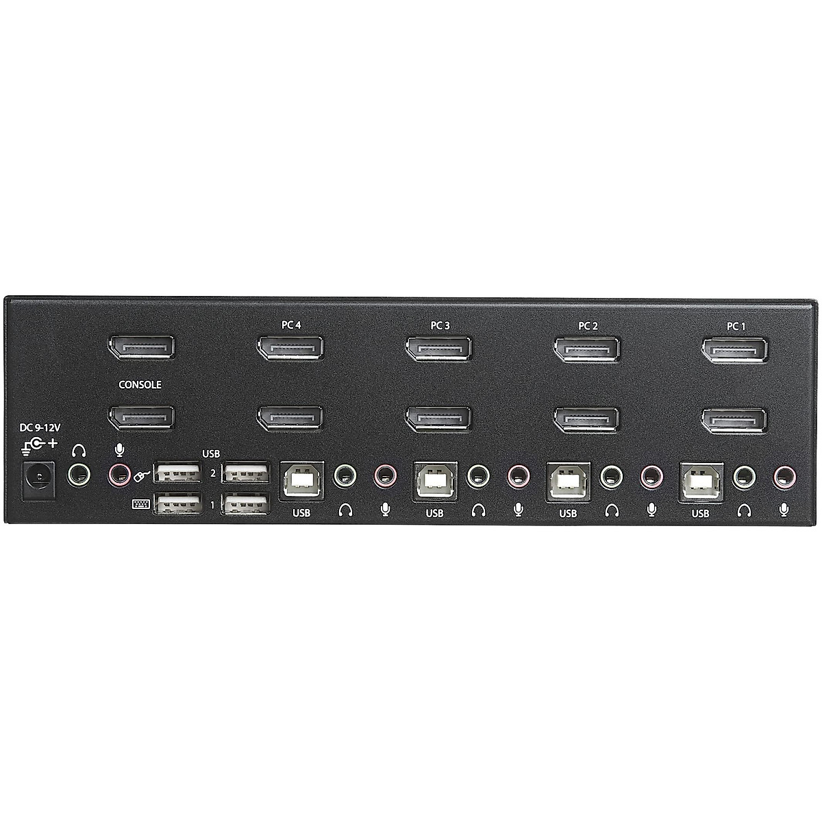 StarTech.com DisplayPort KVM - 4 Port - 4K 60Hz - Dual Monitor KVM - DisplayPort Switch - KVM DisplayPort - Desktop KVM Switch, TAA (SV431DPDDUA2)