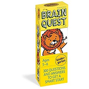 Brain Quest Kindergarten Q&A Cards, Revised 4th Edition: 300 Questions and Answers to Get a Smart Start (Brain Quest Decks)