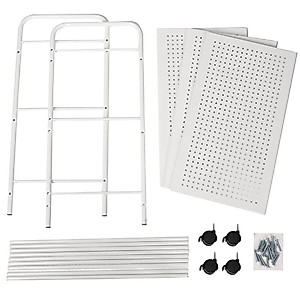 World Pride Rolling Salon Trolley Cart, 3 Tier, White