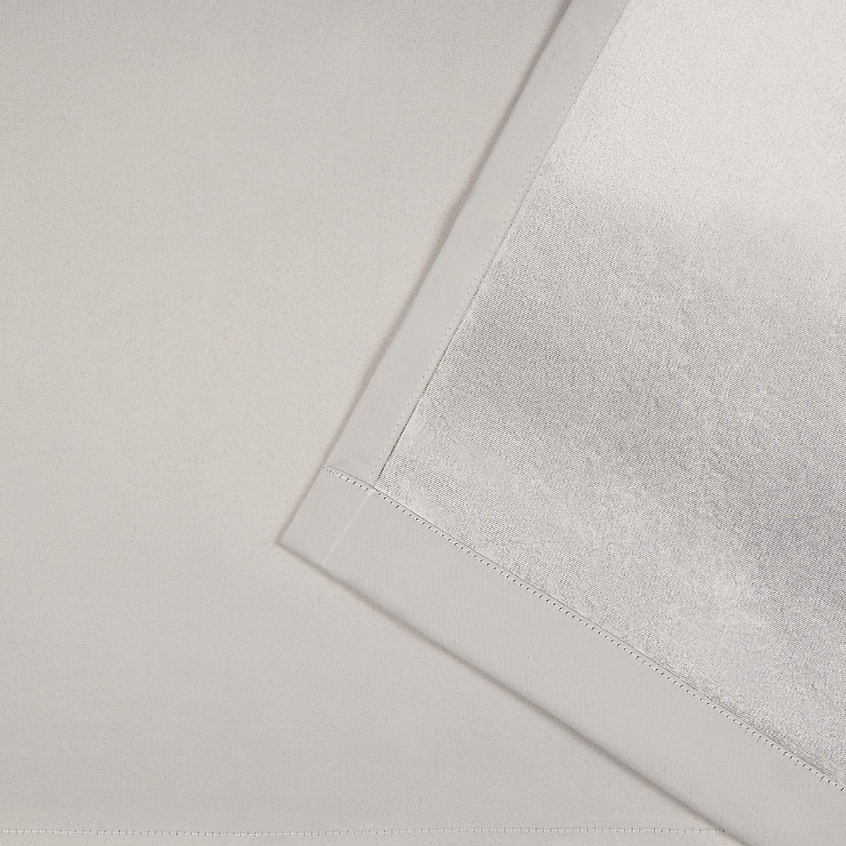 Exclusive Home Catarina Layered Solid Room Darkening Blackout and Sheer Hidden Tab/Rod Pocket Top Curtain Panel Pair, 52"x96", Cloud Grey, Set of 2