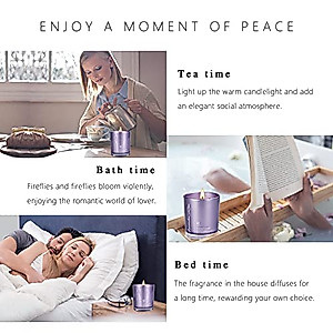 2 Pack Lavender Scented Candles for Home Scented - Birthday Mother's Day Gifts for Women Men, Mom, BFF - Anniversary Box Gift for Her, Girlfriend, Wife - Soy Wax Aromatherapy Candles Gifts for Women