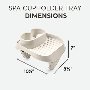 Intex PureSpa Cup Holder, Holds 2 Standard Size Beverage Containers and Refreshments