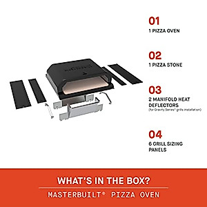 Masterbuilt MB20181722 Gravity Series Grill Outdoor Pizza Oven, Black