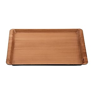 Fukui Craft 17417270 Heat Resistant Shaku 3 Brim, Wood Grain Tray, Japanese Grain, Weak SL