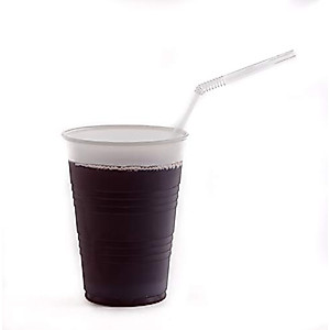 Individually Wrapped Flexible Plastic Drinking Straws 400/BOX - EcoQuality Disposable Clear Straws, BPA Free Plastic - Bendy, Party, Fancy Straws, Birthday Parties, Bendi Straws, Catering