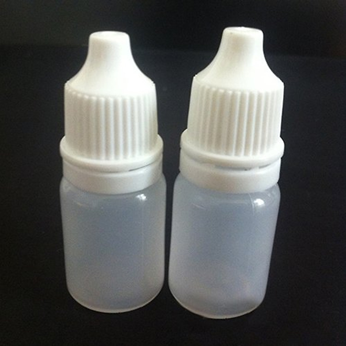 Grey990 5 Pcs Mini SizeDropper Bottle, 5-100ml Empty Plastic Bottles for Eye Liquid Dropper 50 ml