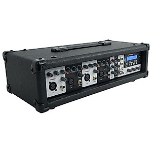 Rockville Package PA System Mixer/Amp+10" Speakers+Stands+Mics+Bluetooth, (RPG2X10)