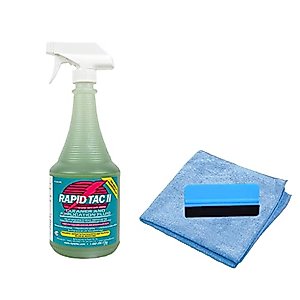 Gold Label Detailing Rapid Tac II Vinyl Wrap Application Fluid Kit with Squeegee and Towel