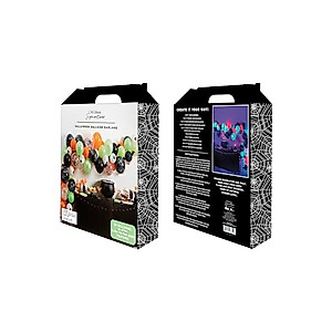 C.R. Gibson CBGM-25325 Halloween Fall Celebration Balloon Garland Arch Kit, 16 Foot Arch, Multicolor, 60pcs